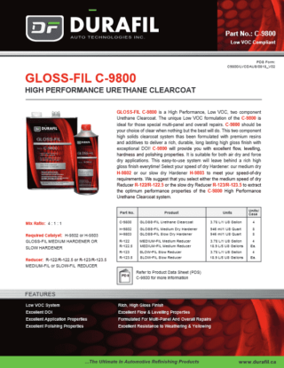 DURAFIL Brochures & Product Data Sheets - MSDS | DURAFIL USA